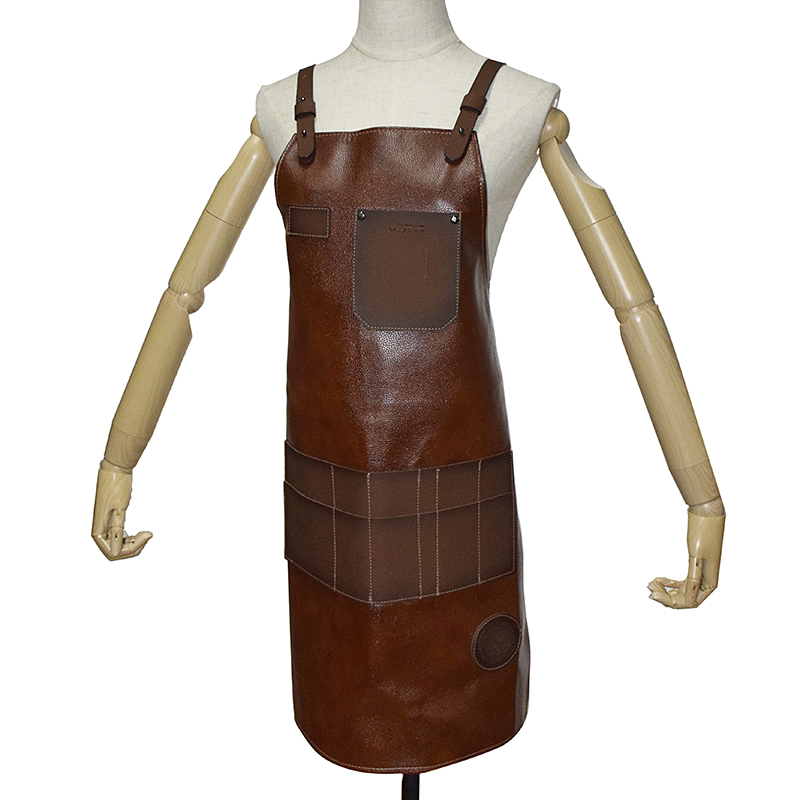 Barber Soft Brown Leather Apron 160x140cm - Rapple Products
